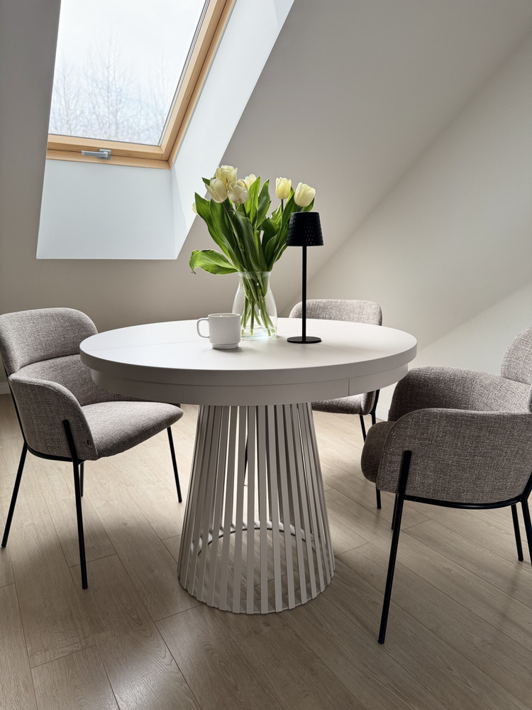 Okrągłe Stoły Dąb Sonoma - Elegancja | meblezmetalu.pl